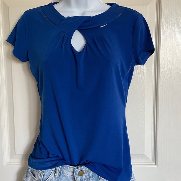New York & Company | Tops | Royal Blue Semi Formal Top | Poshmark